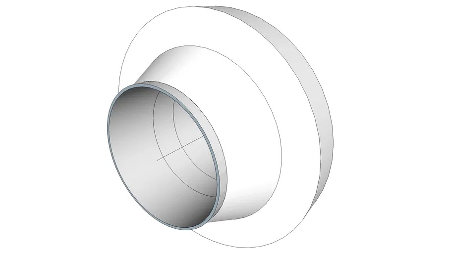 Bride d'ancrage DN 250 3d model