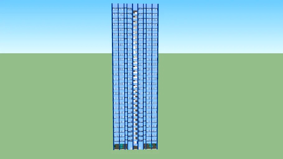 singapore HDB flat building 08 3d model