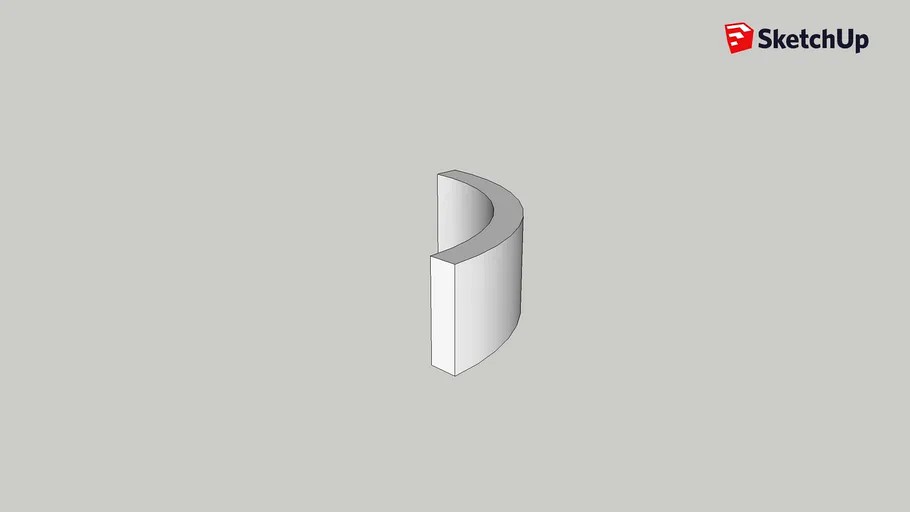 90 degree arch 3d model