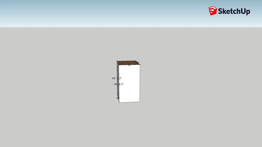 Orthographic drawing 3d model