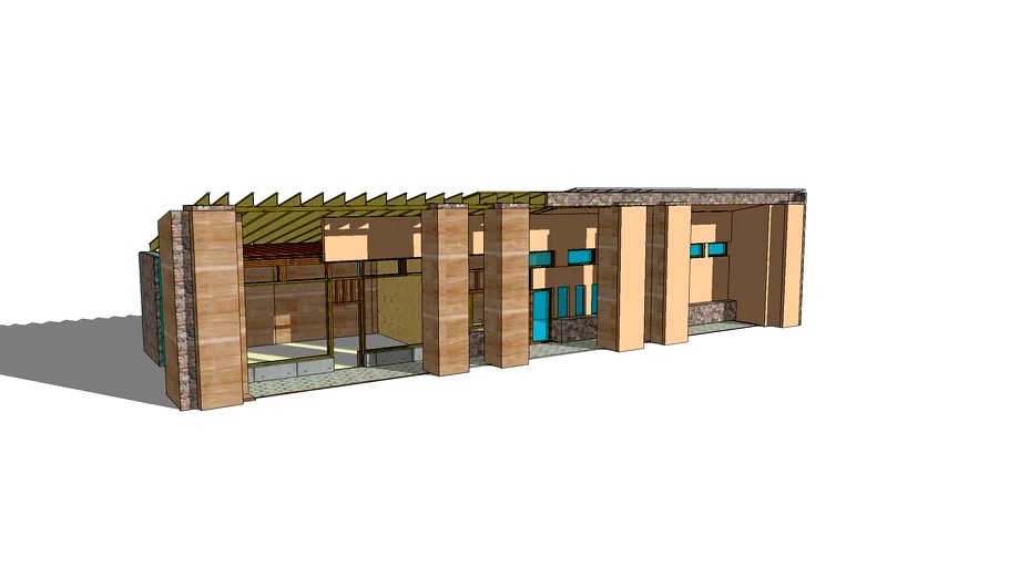 Rammed Earth Complex 3d model