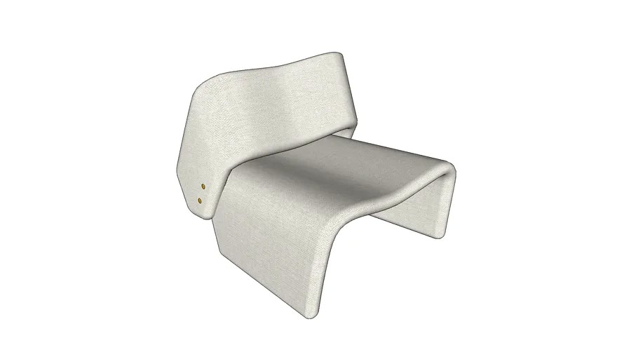 Poltrona Ondine 3d model