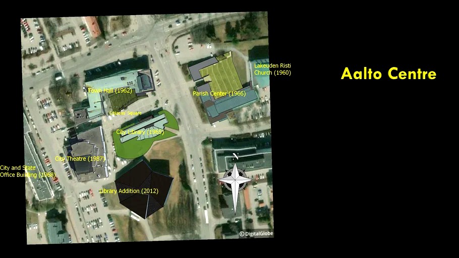 Seinajoki City Library by Alvar Aalto 3d model