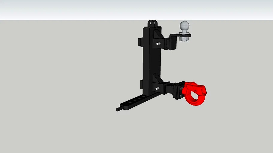 3 POINT TRAILER HITCH 3d model