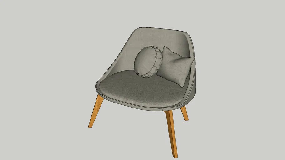 back chair 3d model