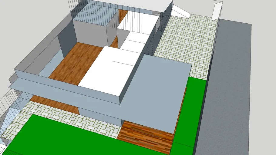 Sketsa rumah 3d model