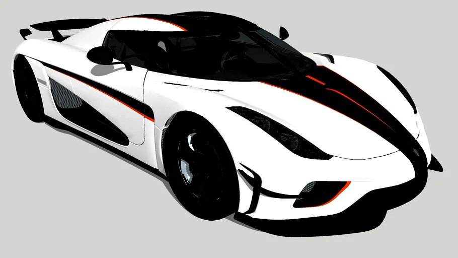 Koenigsegg Regera Ghost Package 2016 3d model