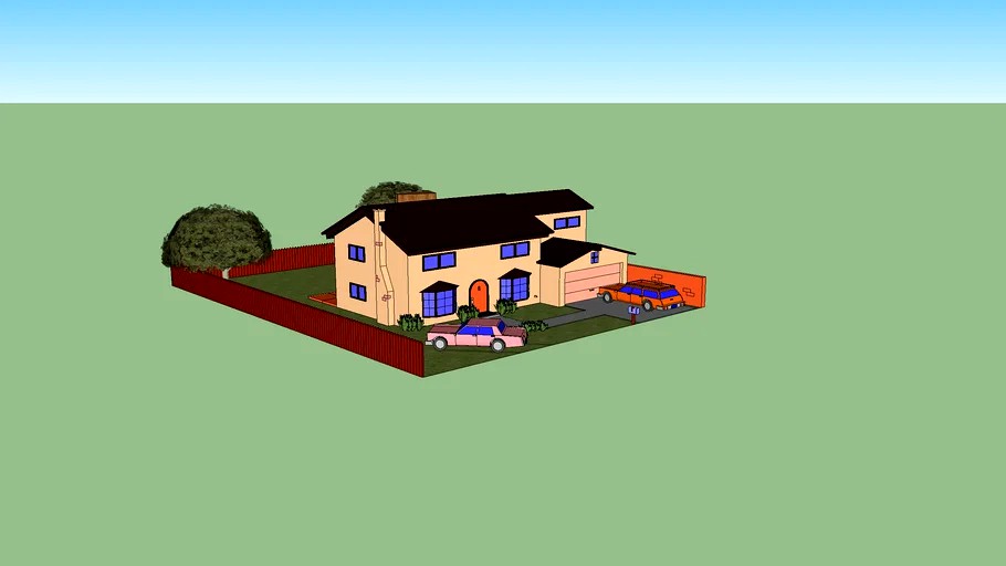 The Simpsons house 3d model