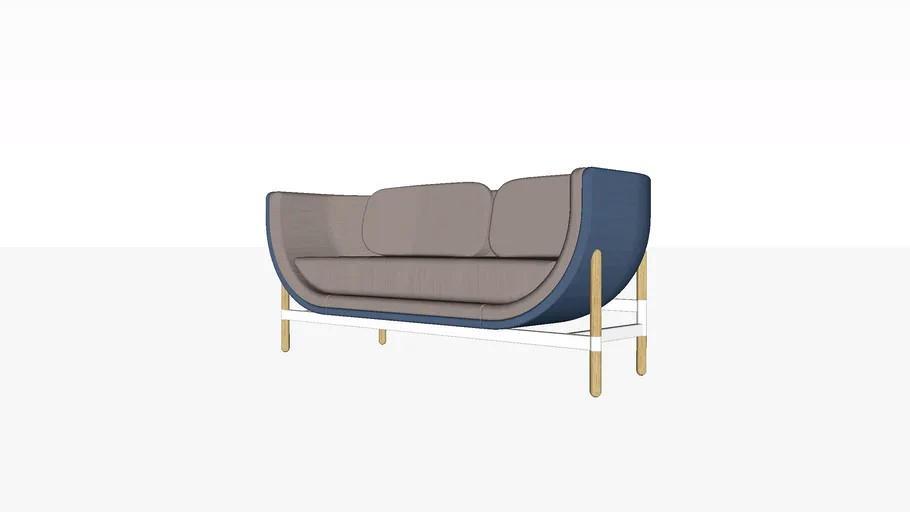Casala Capsule Lounge (2-seater) 3d model
