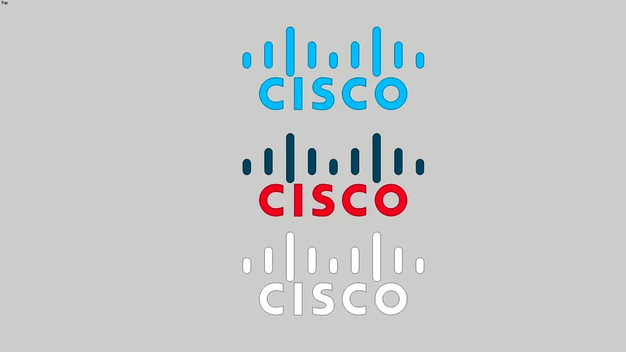 cisco vector logo 3d model