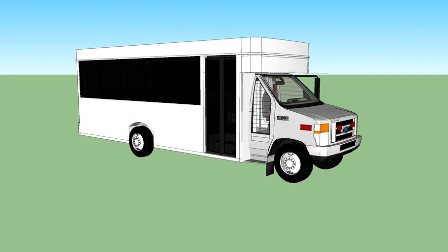 2016 Metro Link shuttle/transit bus (15? passenger) 3d model