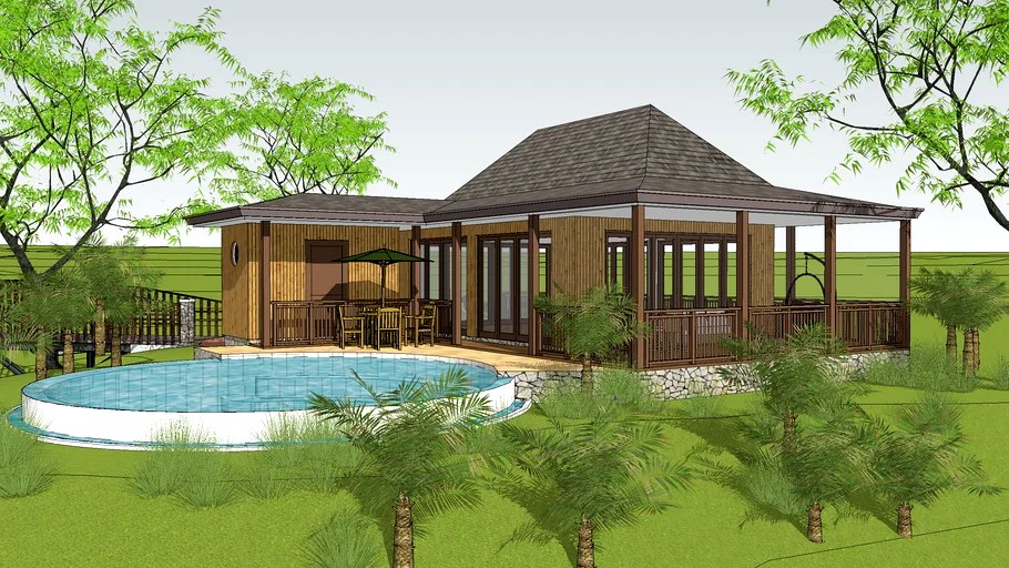 House 40 - Farm Resthouse 3d model