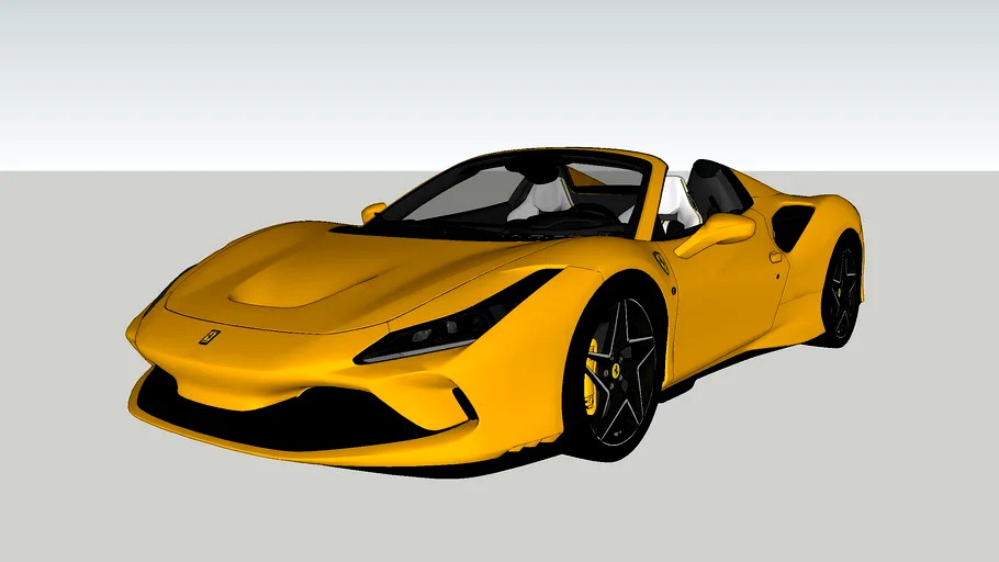 2020 Ferrari F8 Spider 3d model