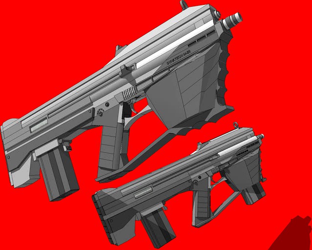 M-28 'VIPER' ASSAULT RIFLE 3d model