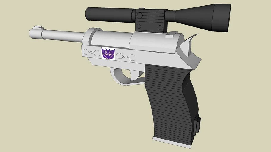 Transformers Generation 1 Megatron Gun Mode 3d model