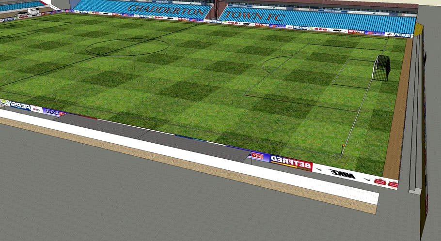 Non League Stadium 3d model