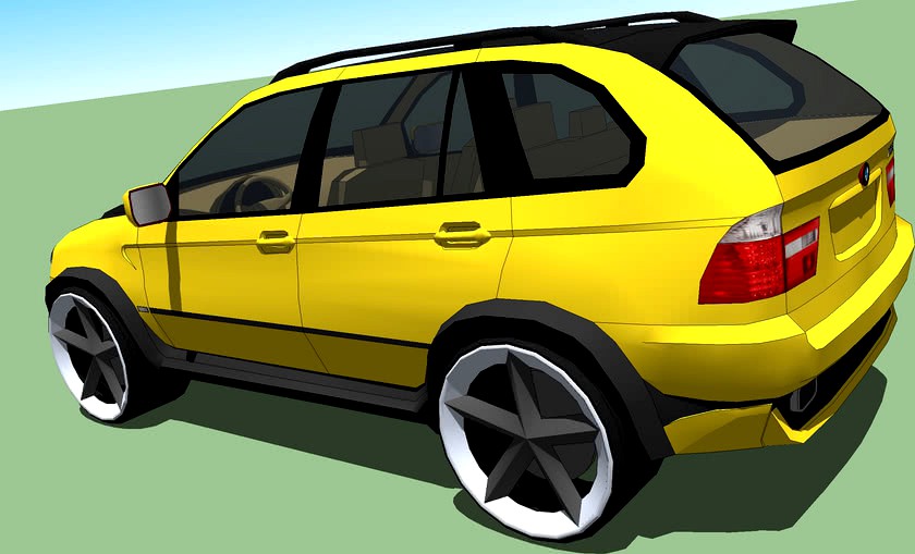 BMW X5 (E53) (Modifield) 3d model