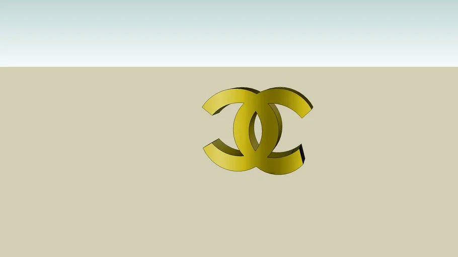 símbolo coco chanel 3d model
