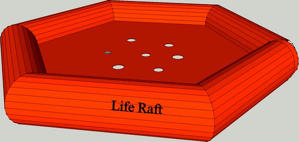 life raft 3d model