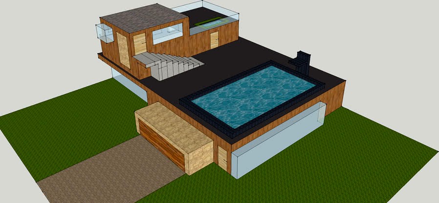 modern big house 3d model