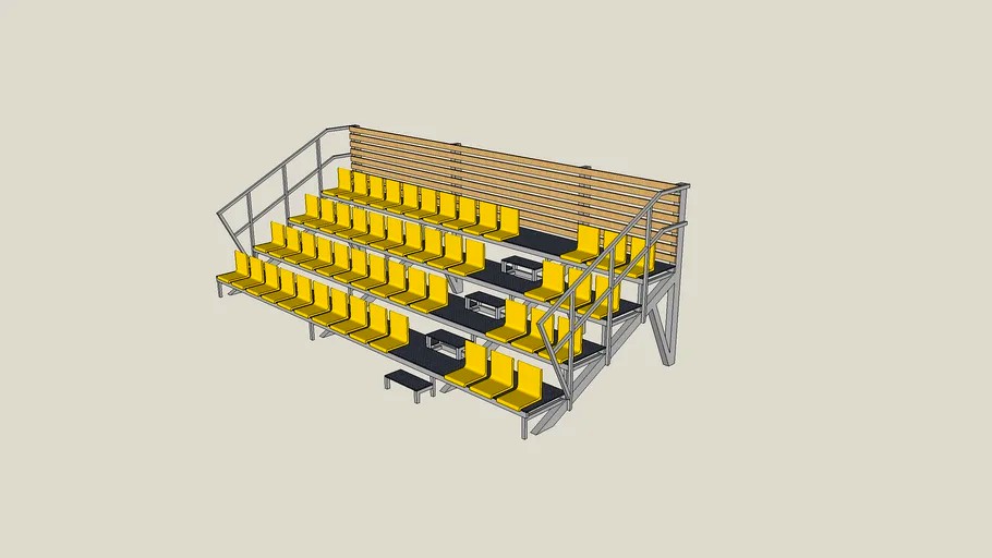 tribune 3d model