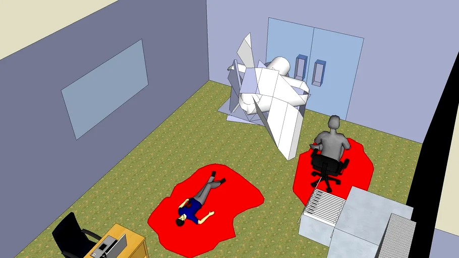 crime scene 3d model