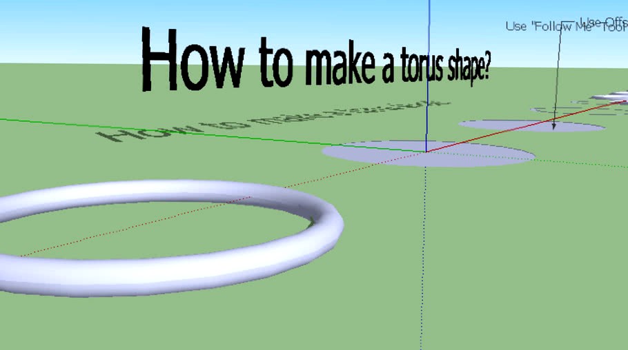 How to make a torus shape 3d model