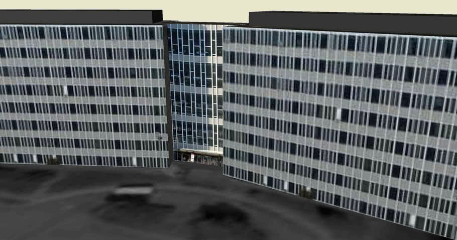 Atkin-Colby Halls 3d model