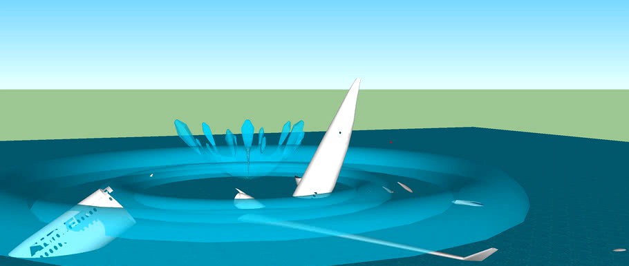 Air France Flight 447 3d model