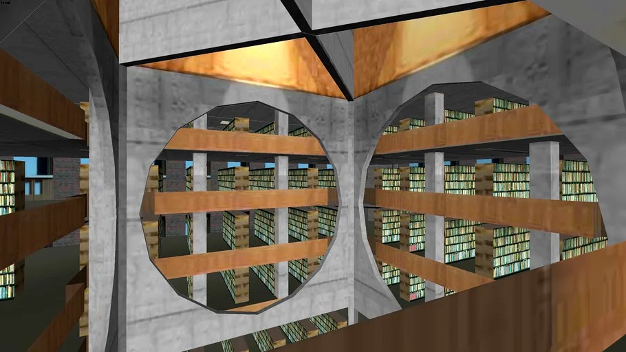 Phillips Exeter Academy Library 3d model