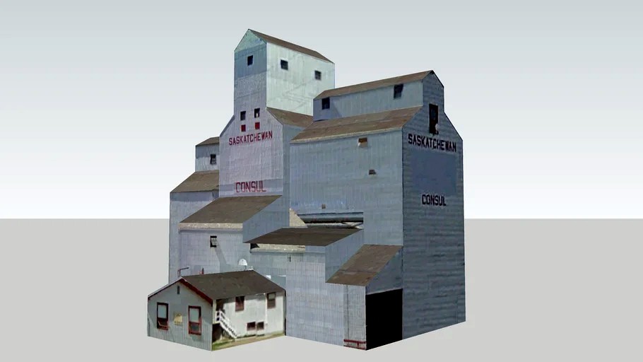 Consul Grain Elevator 3d model