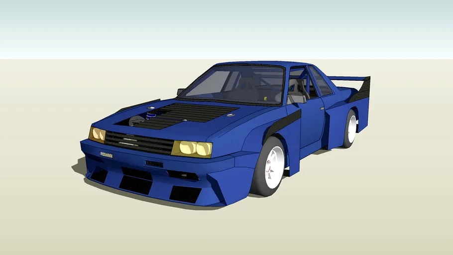 Nissan Skyline R30 Race 3d model