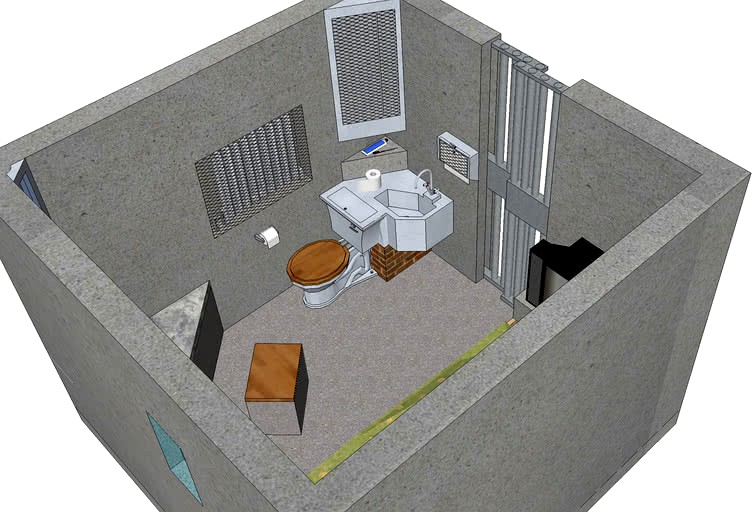 Prison cell 3d model