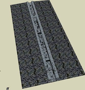 Death Star Trench (complete) 3d model