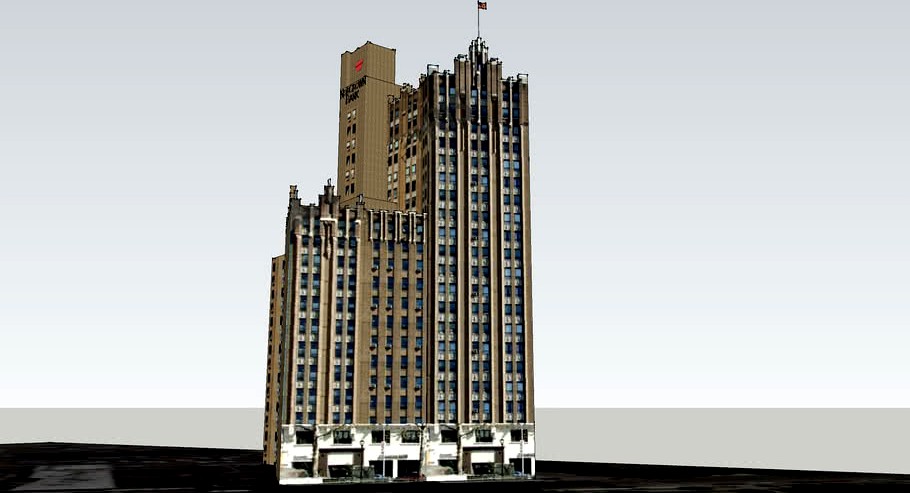 Military Park Building 3d model