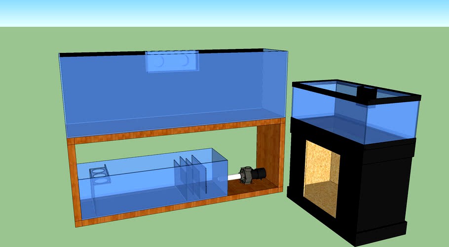 my 125 gallon reef tank project 3d model