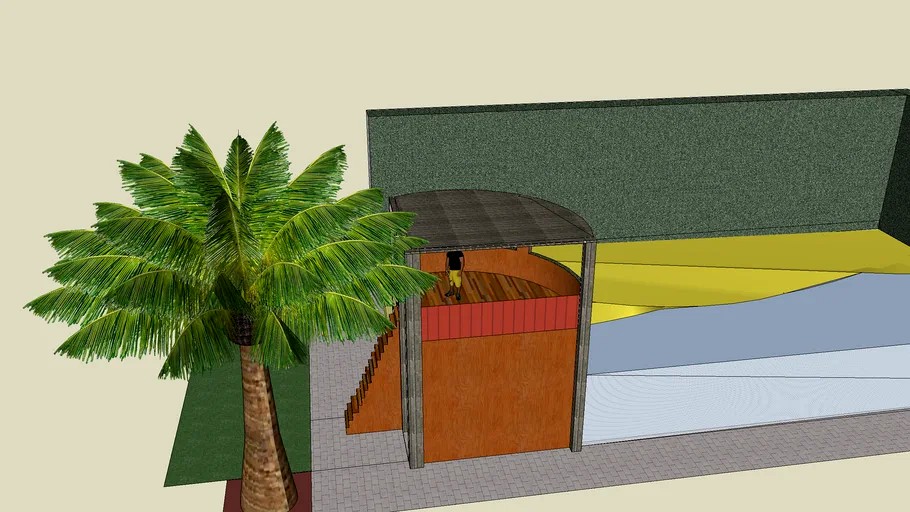 Zoo Enclosure 3d model