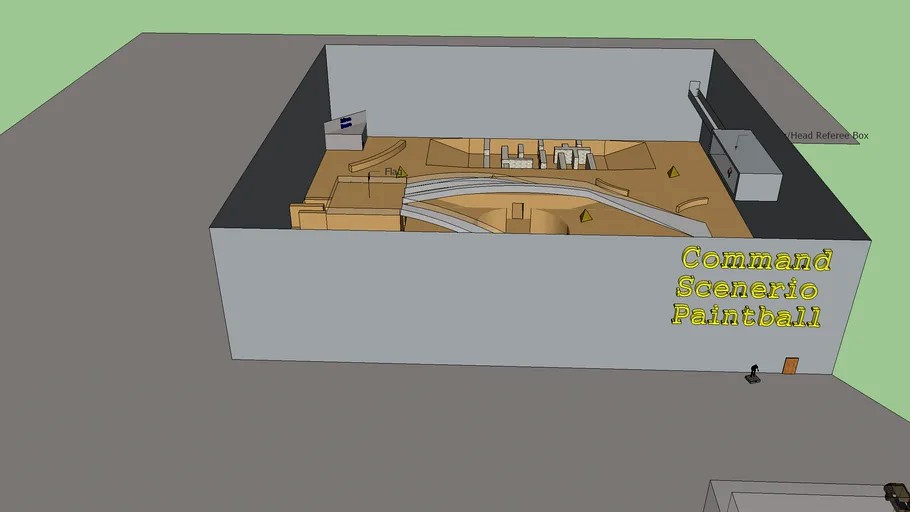 Paintball Map 3d model