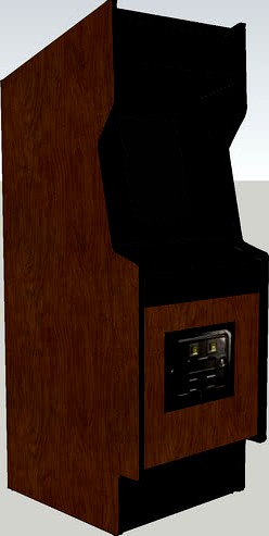 Generic arcade cabinet- Centuri upright 3d model