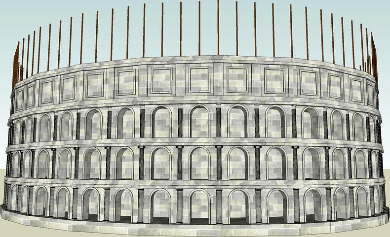 Amphithéatre romain / Roman amphitheater 3d model