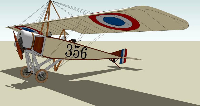 Morane Saulnier type L (parasol) 3d model