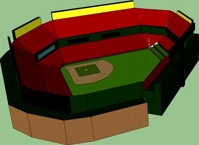 New classic Fenway Park Design 3d model