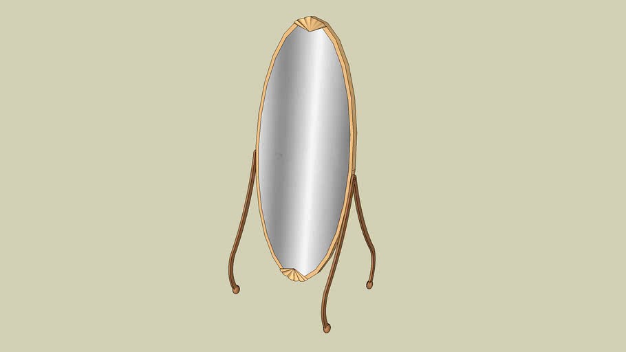 full length mirror 3d model