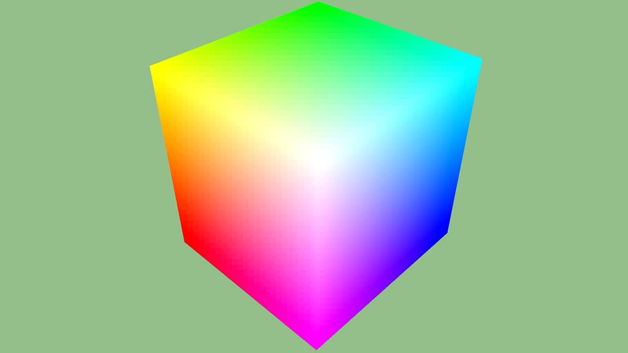 RGB Color Cube 3d model