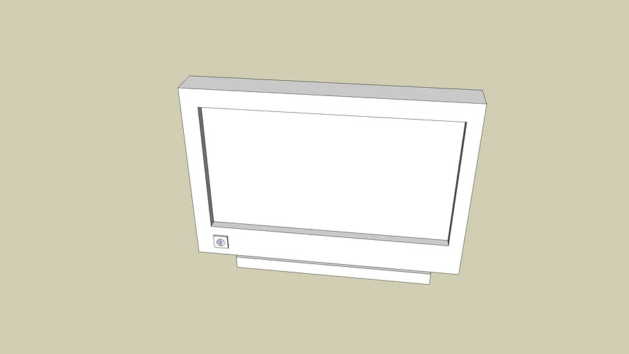 CRT Type Screen 3d model