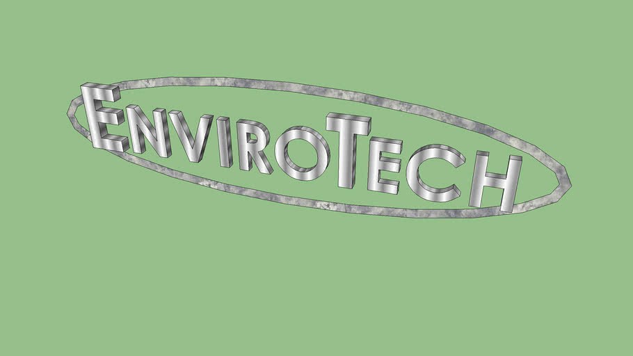 EnviroTech Company Logo 3d model