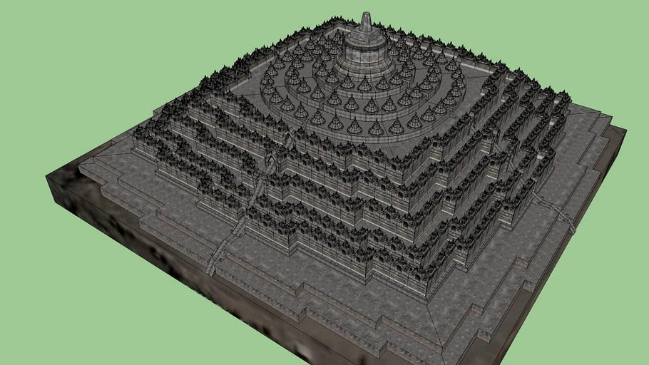 Borobudur 3d model