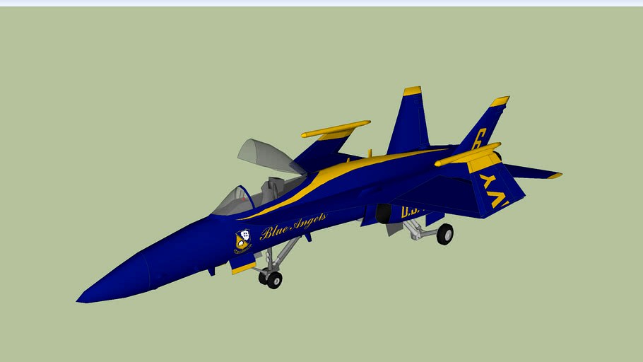 F/A-18 Blue Angels 3d model