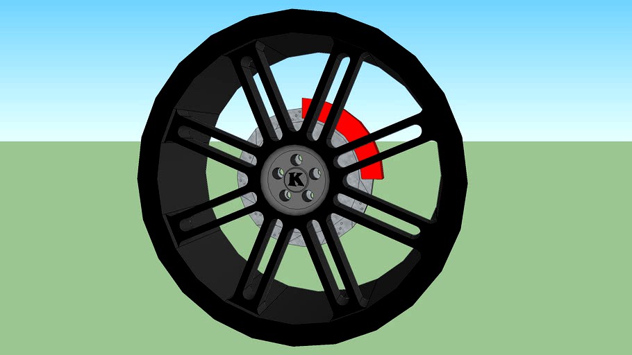 roda esportiva 3d model
