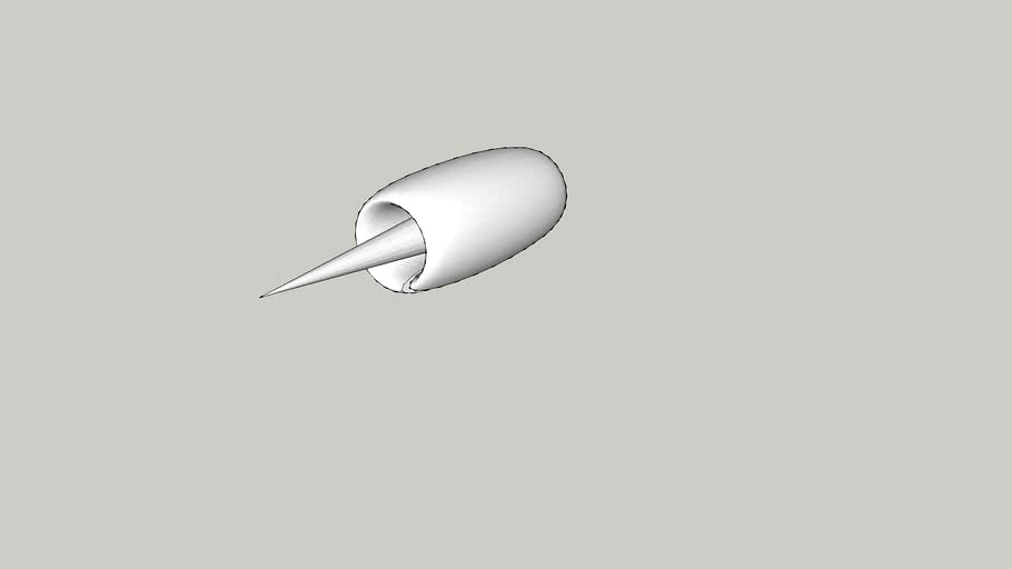 simple jet engine propeller 3d model